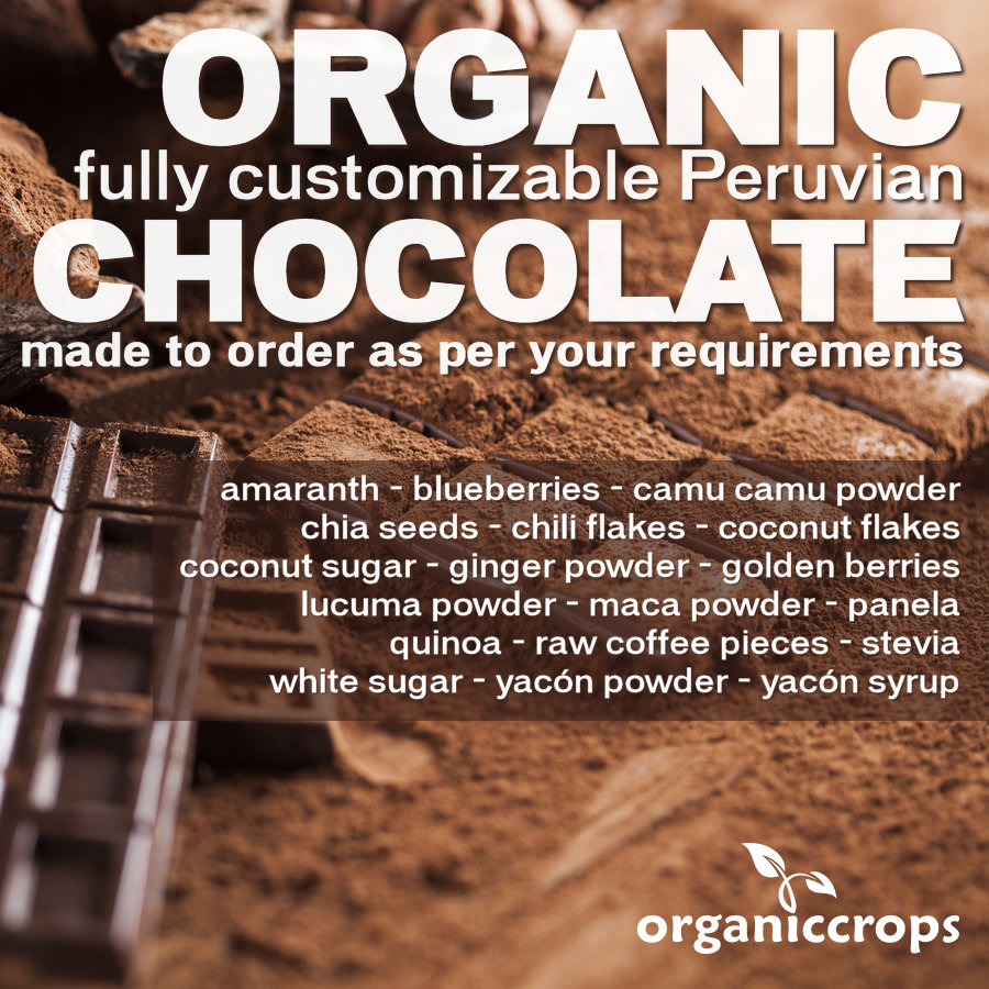 OrganicCrops introduces custom Peruvian chocolate made to order